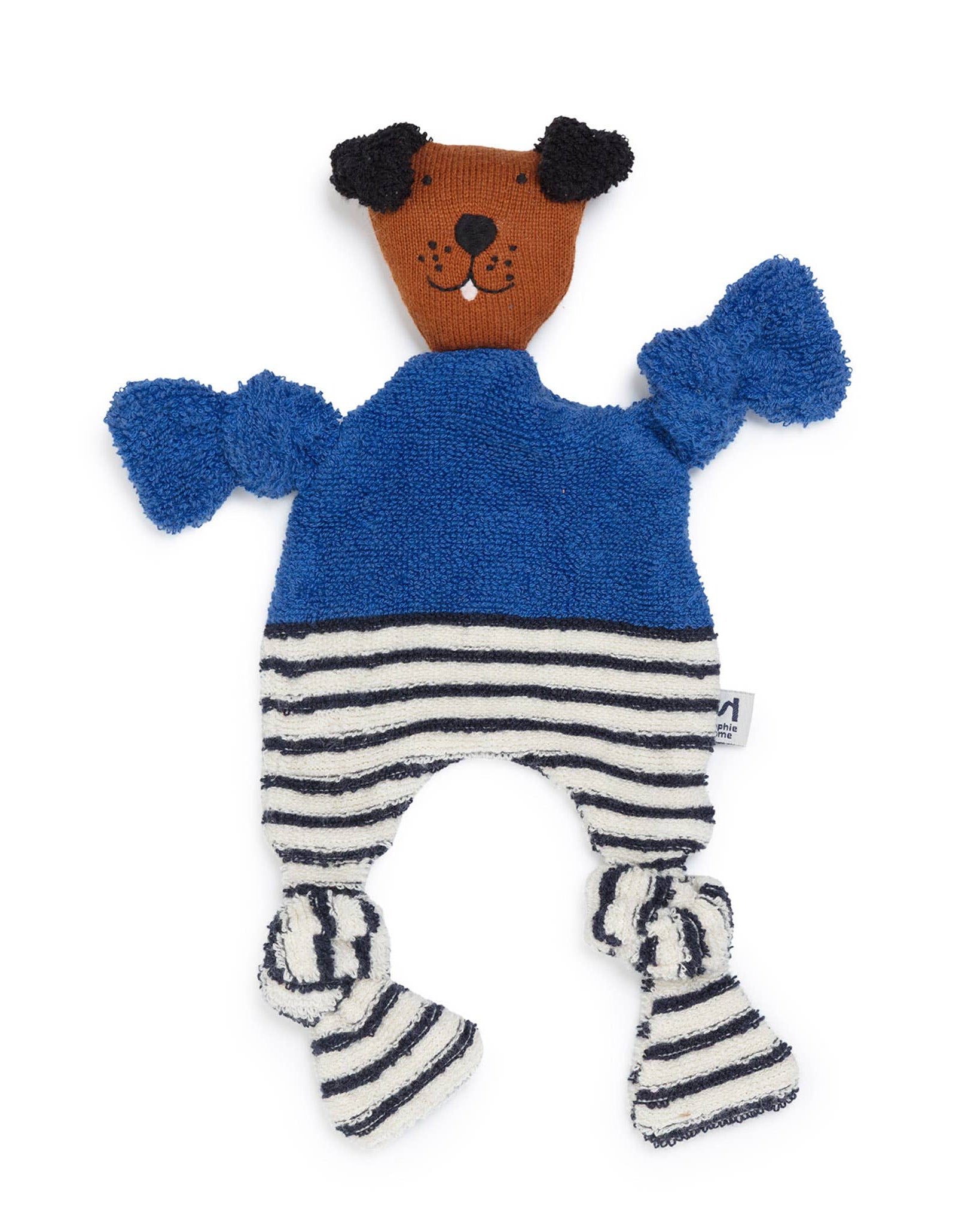 Baby Comforter Cuddle Cloth | Dog Cobalt | Sophie Home | The Blue Zebra